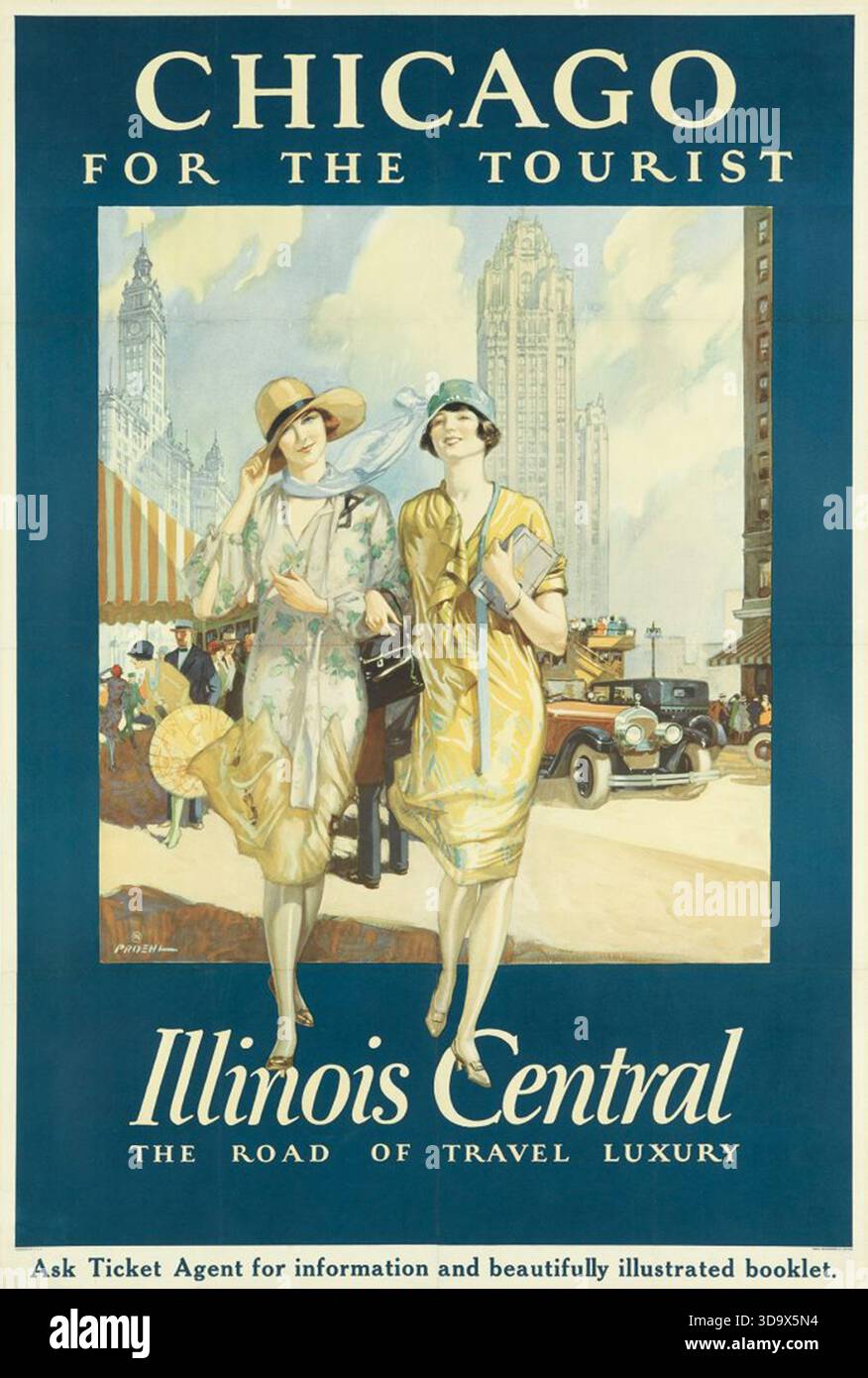 This 1925 poster titled “Chicago for the Tourist” was created by the ...
