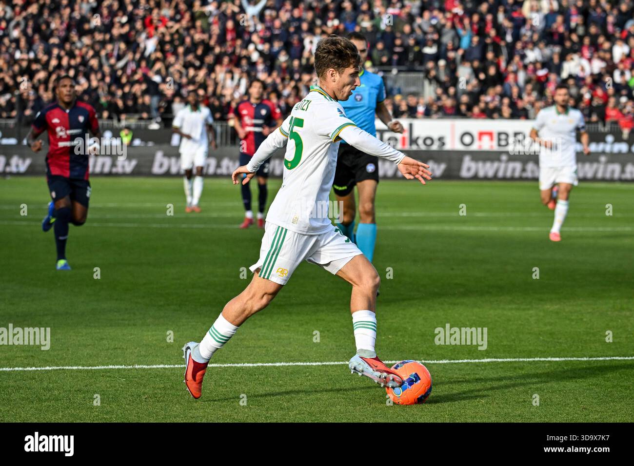Tommaso Baldanzi of AS Roma during Cagliari Calcio vs AS Roma, Italian ...