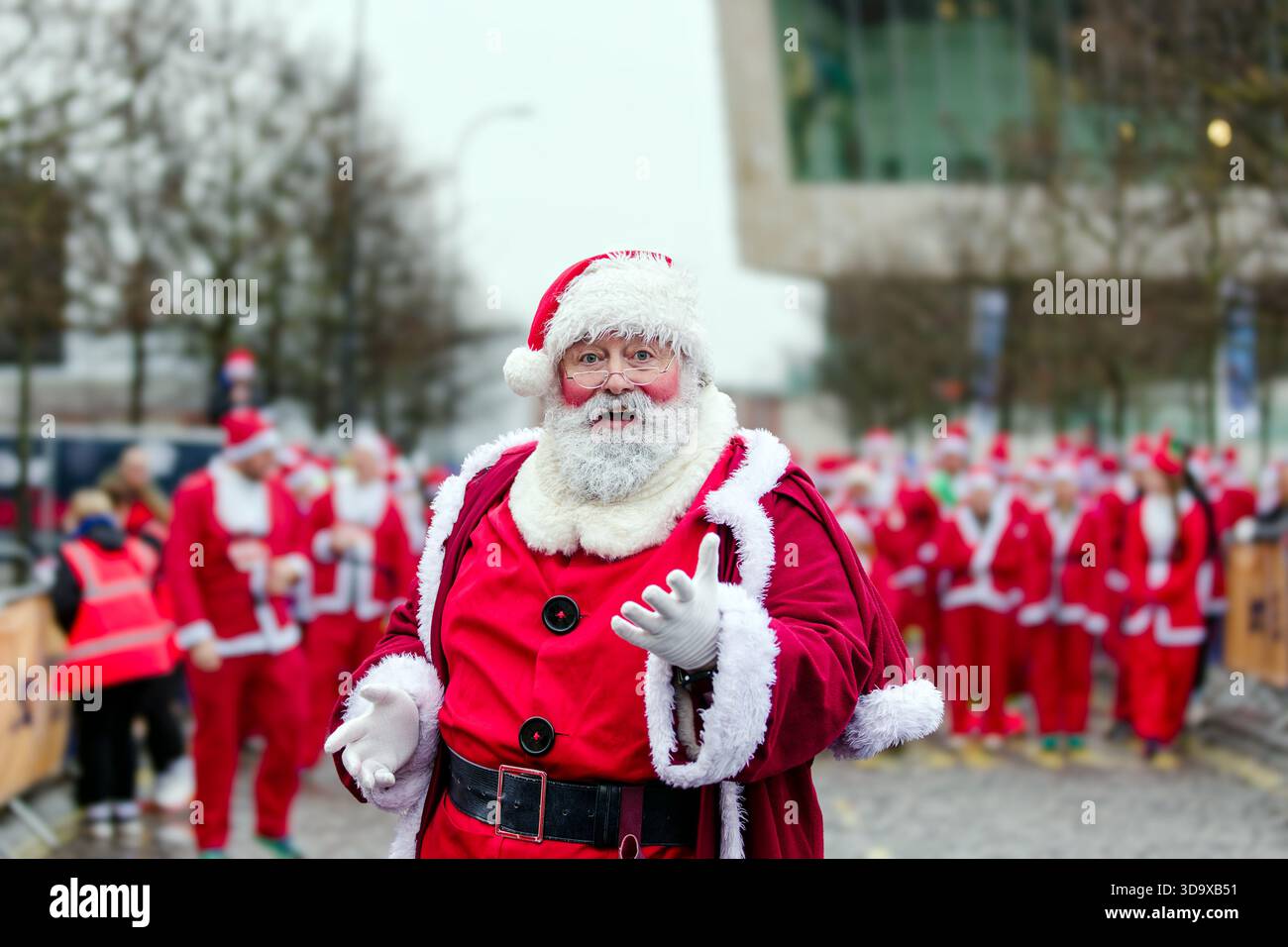 December 7, 2025, Liverpool, United Kingdom: A man dressed as Santa ...