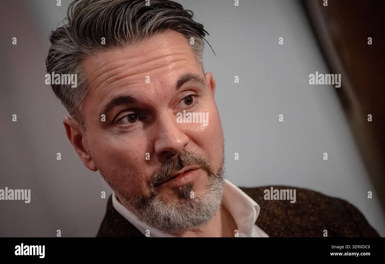 Fabio De Masi, designated party chairman of BSW, at the party ...