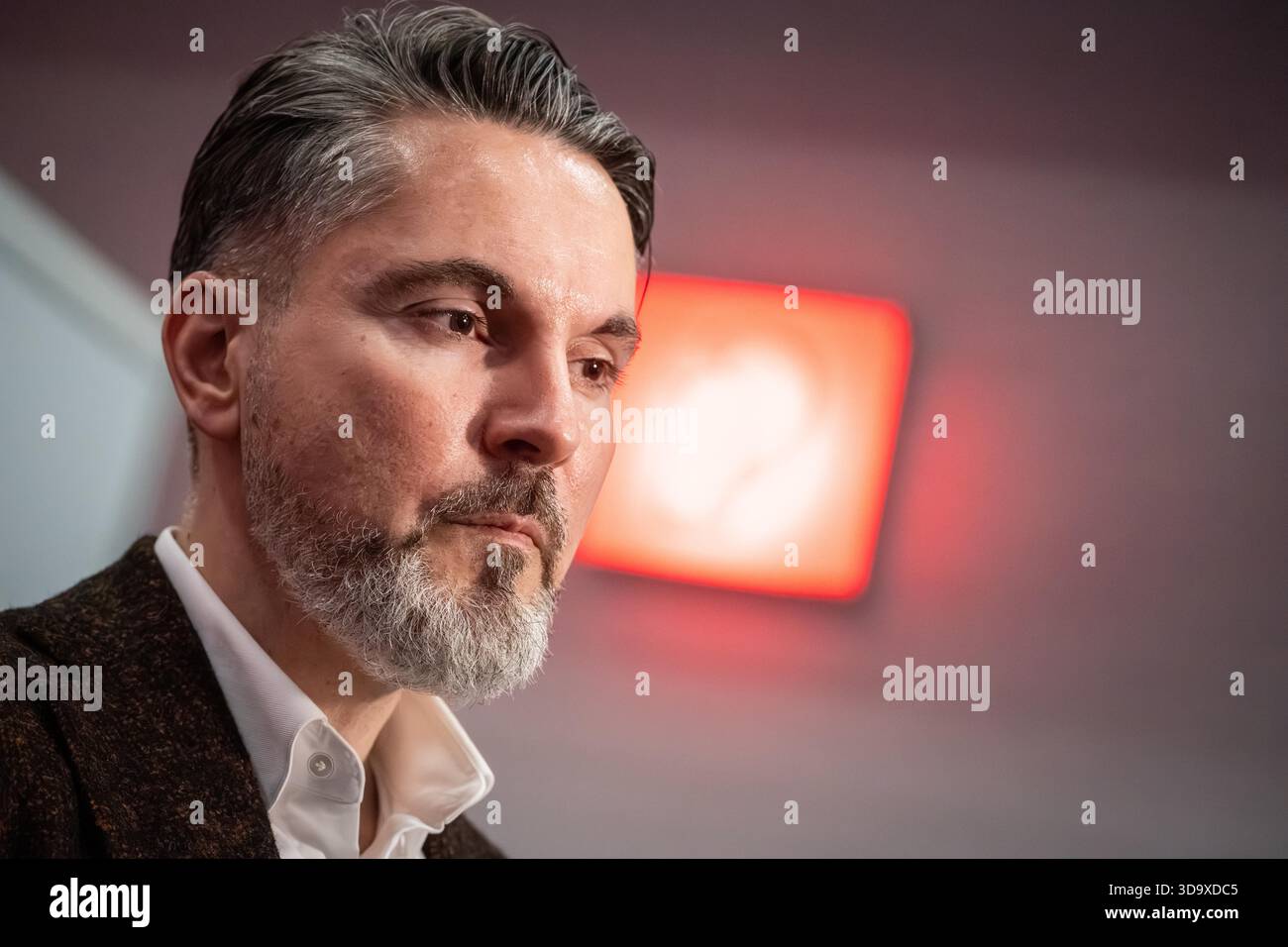 Fabio De Masi, designated party chairman of BSW, at the party ...