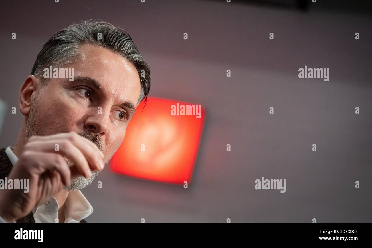 Fabio De Masi, designated party chairman of BSW, at the party ...