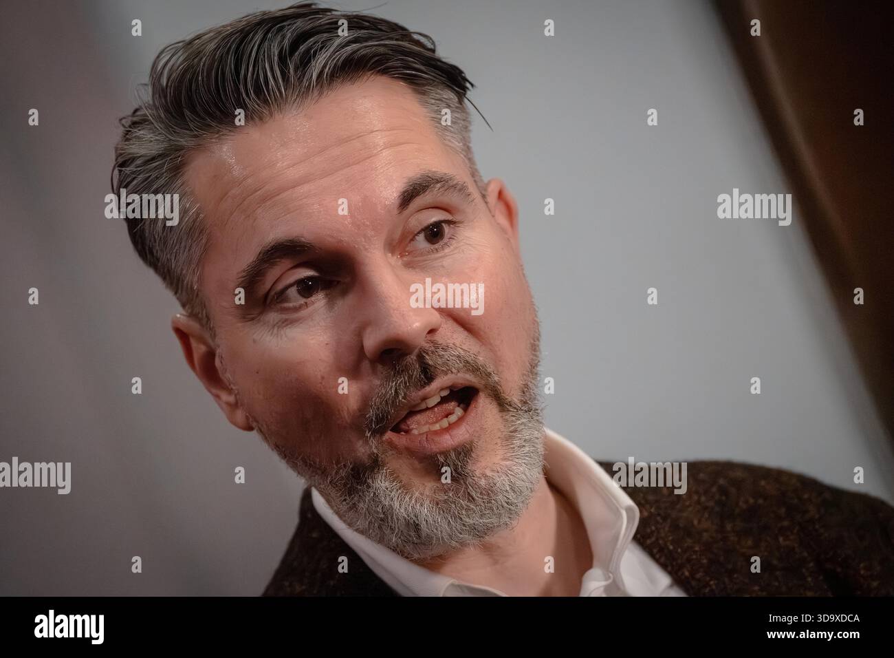 Fabio De Masi, designated party chairman of BSW, at the party ...