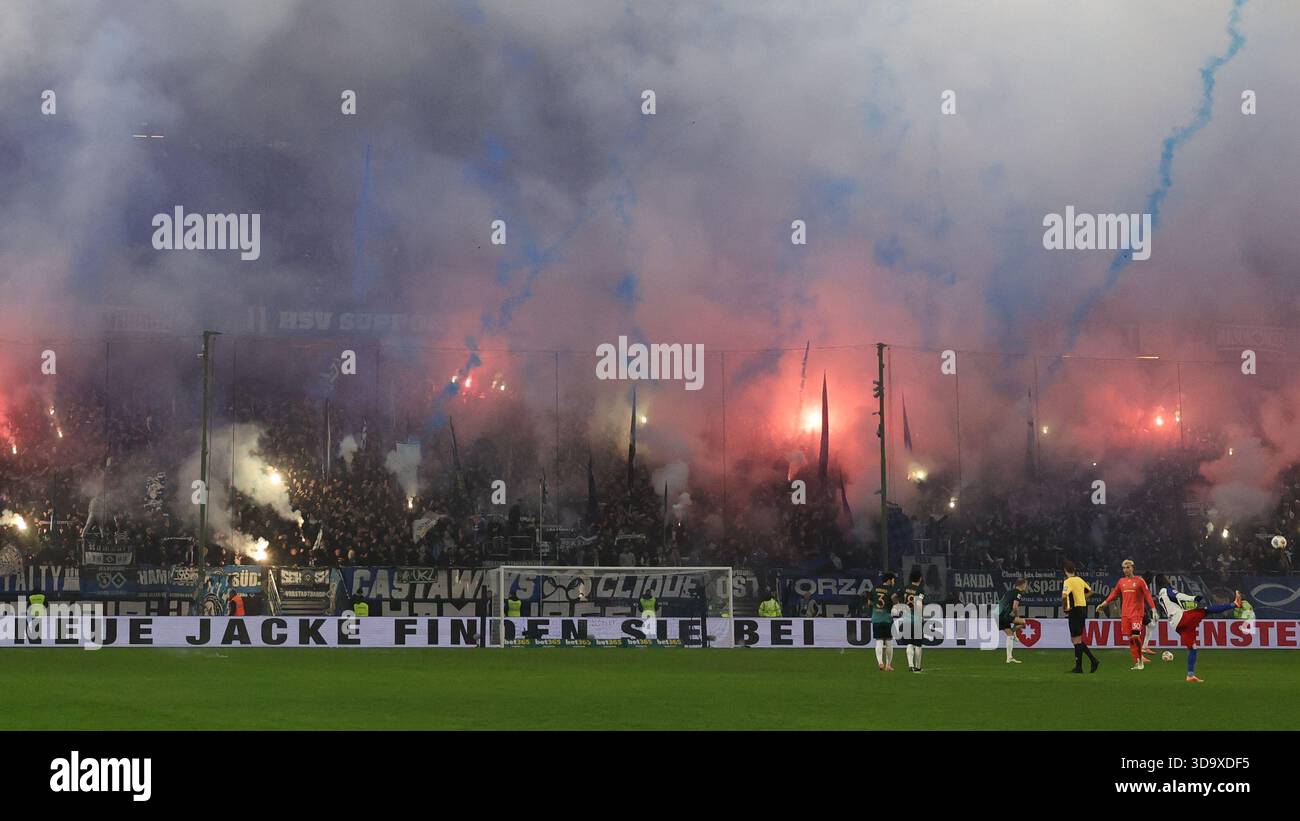 07 December 2025, Hamburg: Soccer: Bundesliga, Hamburger SV - SV Werder ...