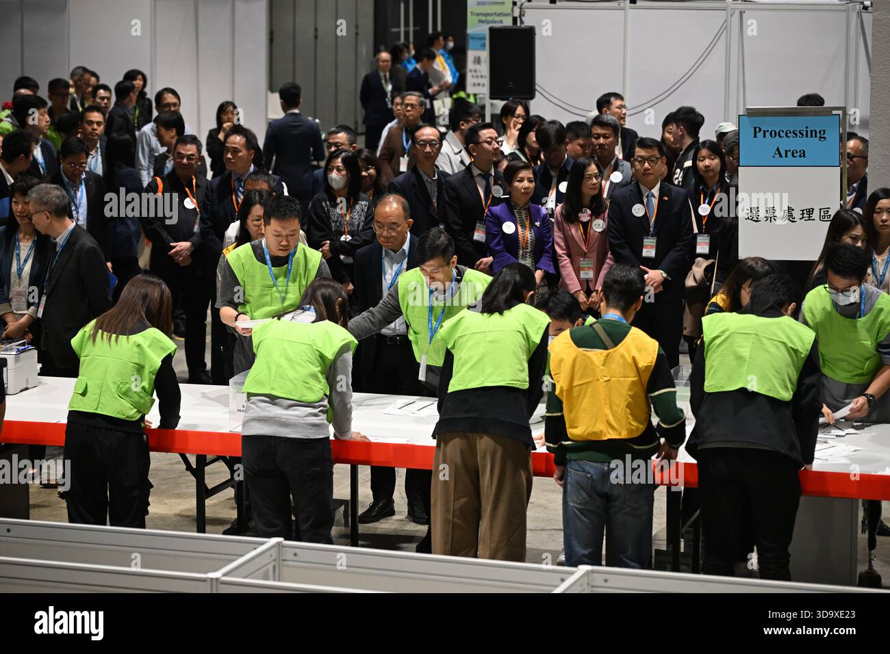 Hong Kong Election Committee Constituency counting on December 7, 2025 ...