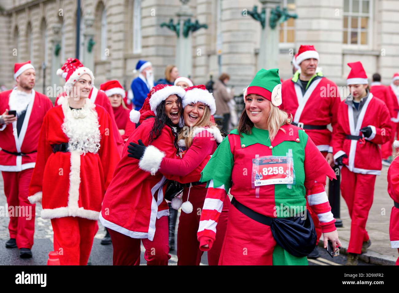 December 7, 2025, Liverpool, United Kingdom: The Liverpool Santa Dash ...