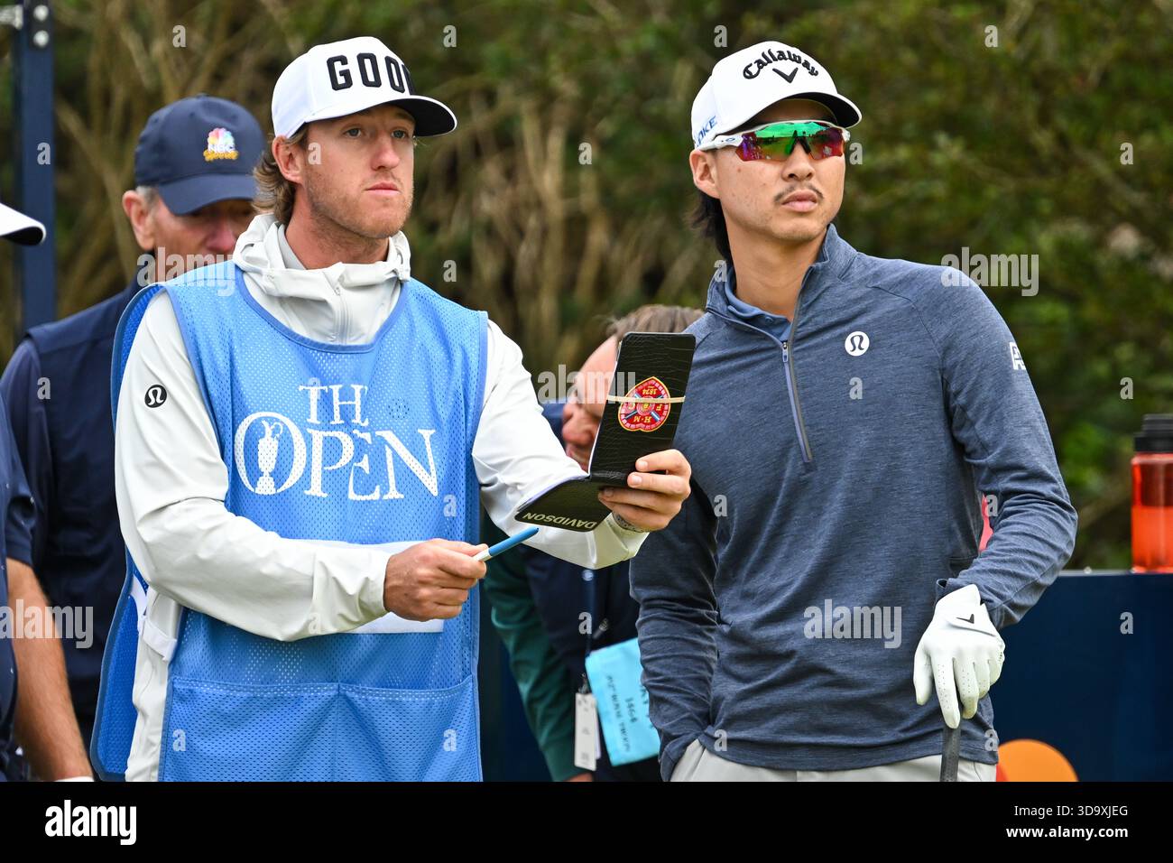 Australian Golfer Min Woo Lee And His Caddie Stuart Davidson During The ...