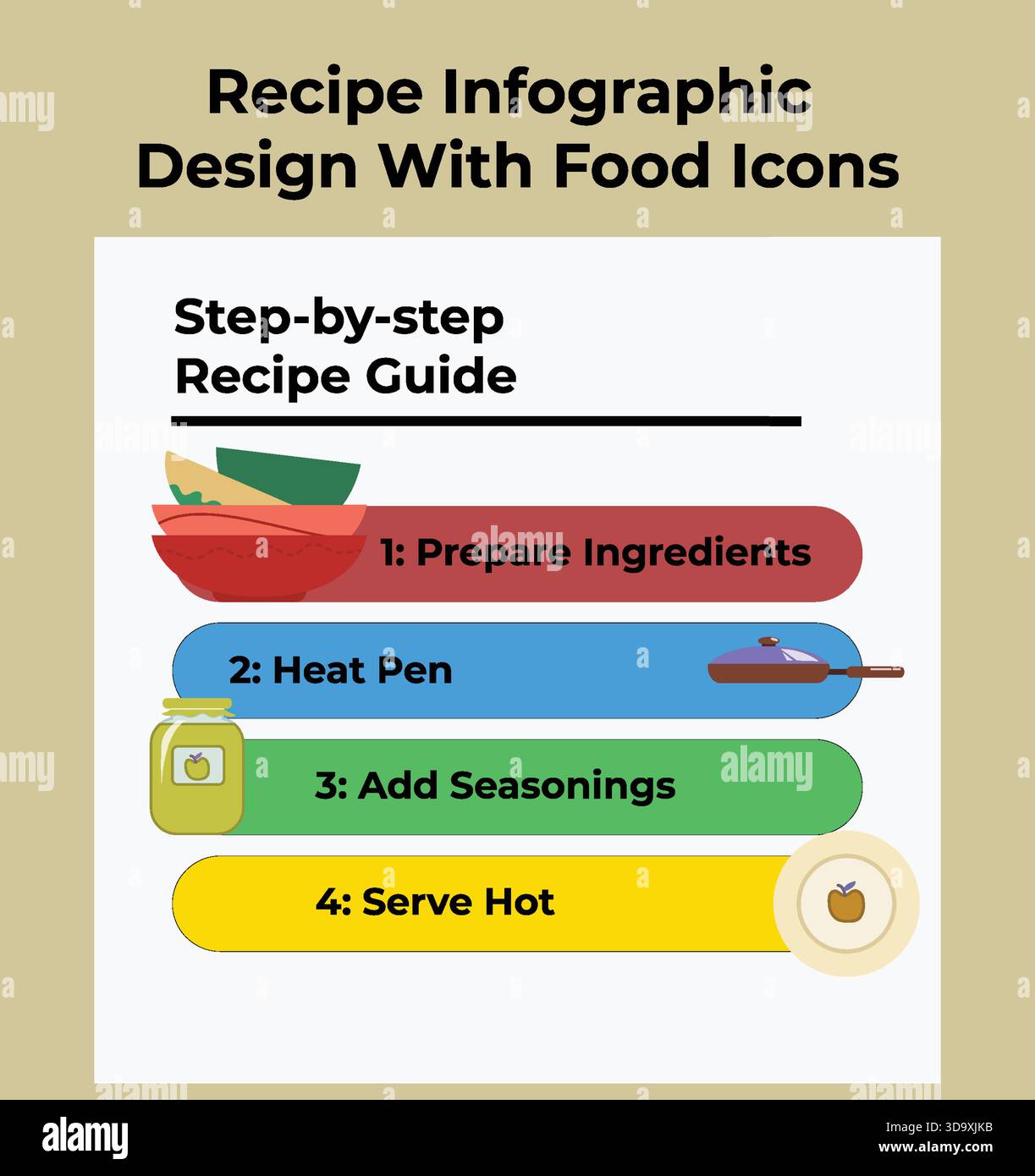 Modern cooking food recipe Stock Vector Images - Alamy