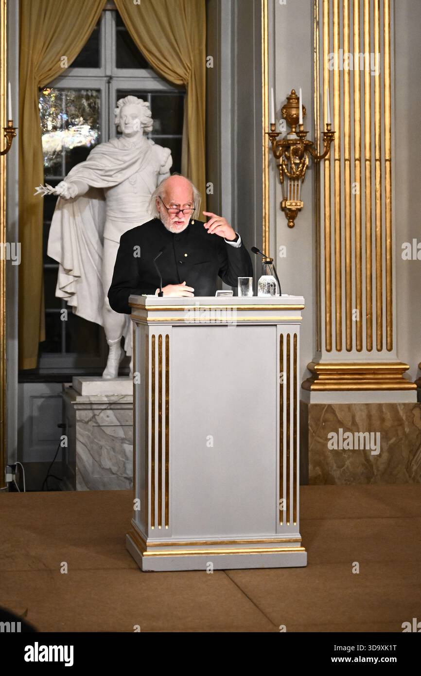 STOCKHOLM, SWEDEN 20251207László Krasznahorkai, Nobel Prize laureate in ...