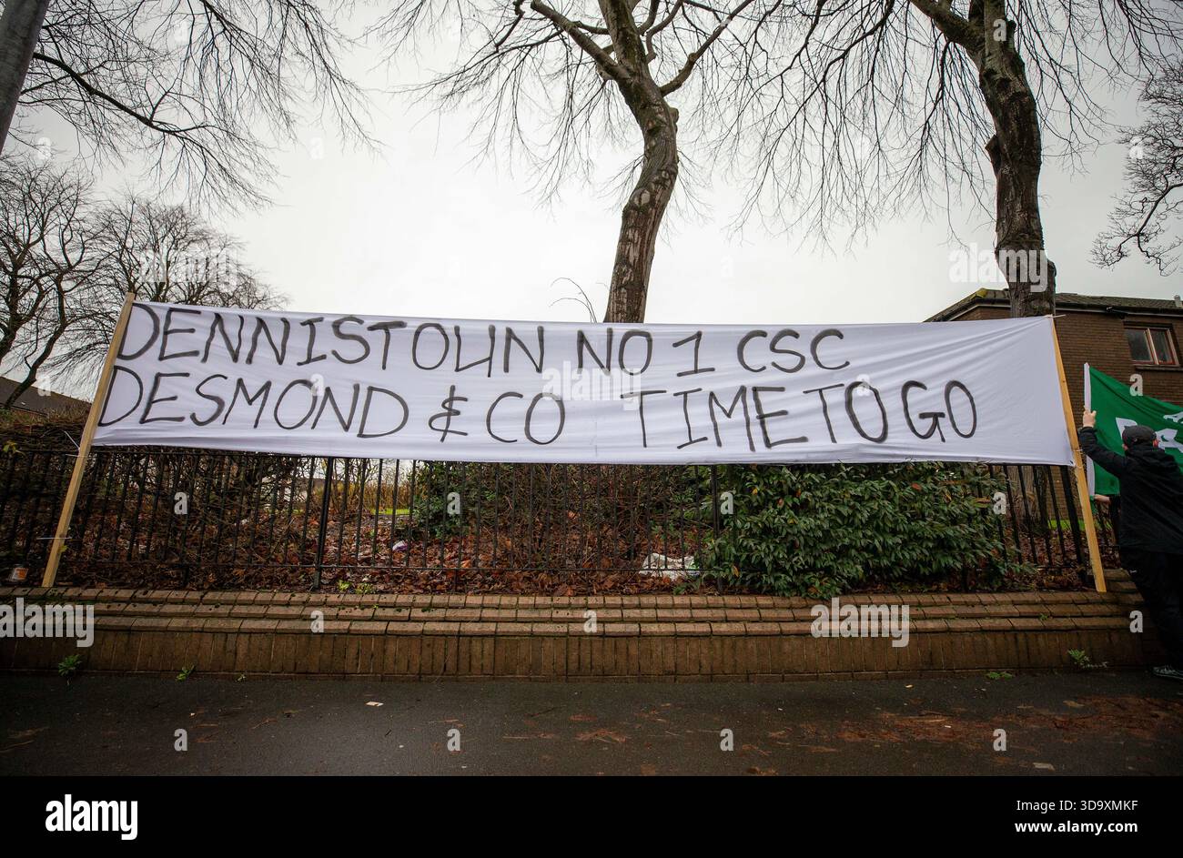 7th December 2025; Celtic Park, Glasgow, Scotland: Celtic Fan Protest ...