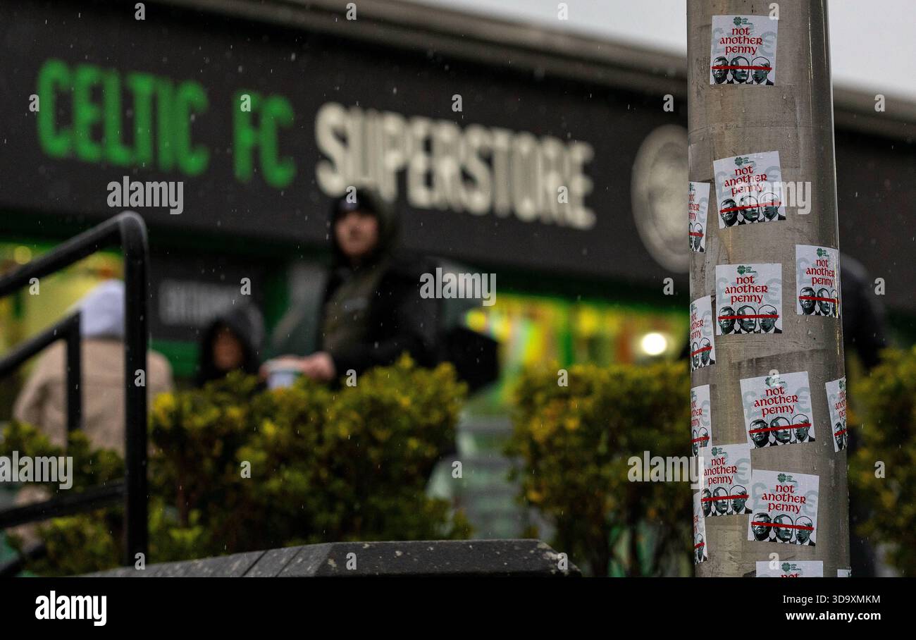 7th December 2025; Celtic Park, Glasgow, Scotland: Celtic Fan Protest ...