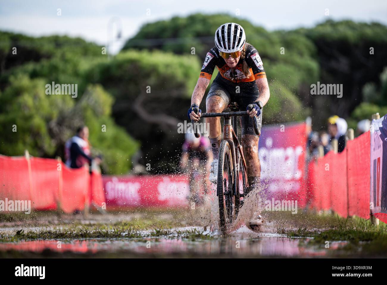 Belgian Julie Brouwers pictured in action during the women's elite race ...