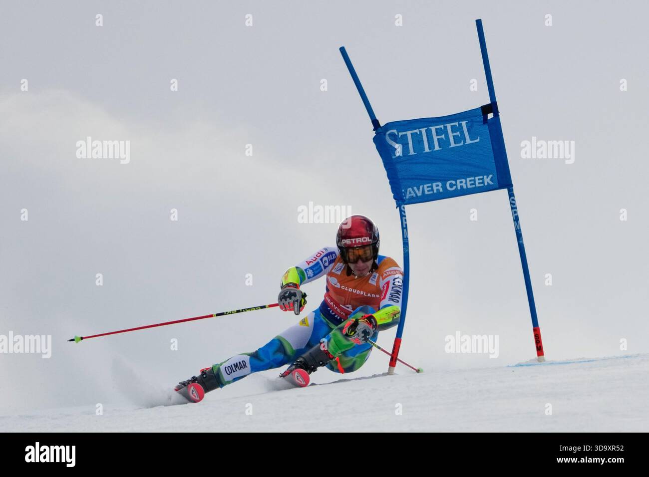 Slovenia's Zan Kranjec competes during a World Cup men's giant slalom ...