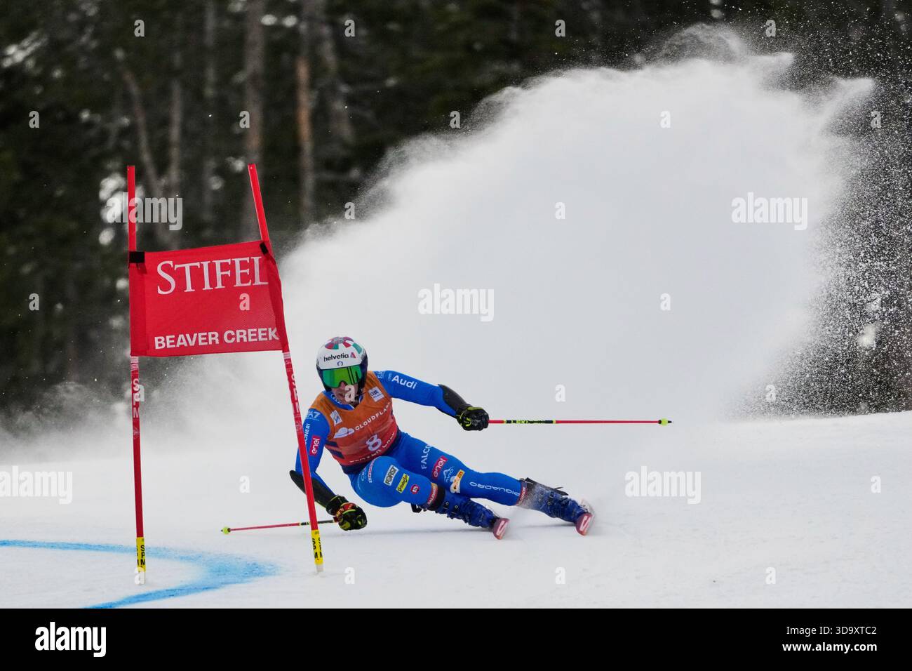Italy's Luca de Aliprandini competes during a World Cup men's giant ...