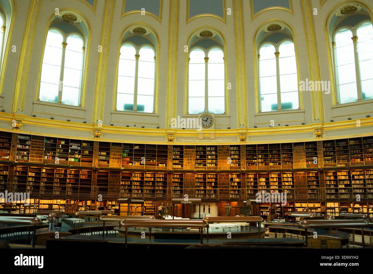 Interior of the British Museum Reading Room, London Stock Photo - Alamy