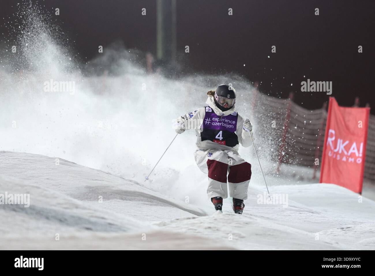 Tess JOHNSON of the United States competes in the women's moguls final ...