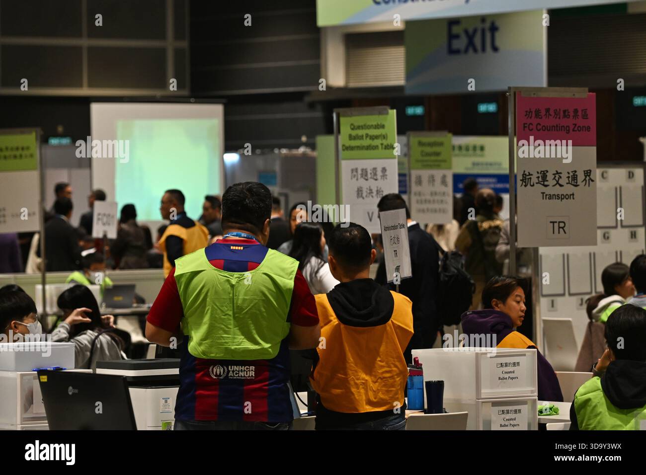 Hong Kong Election Committee Constituency counting on December 7, 2025 ...