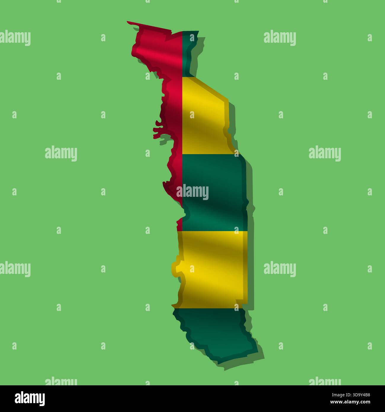 Togo map collection borders hi-res stock photography and images - Alamy