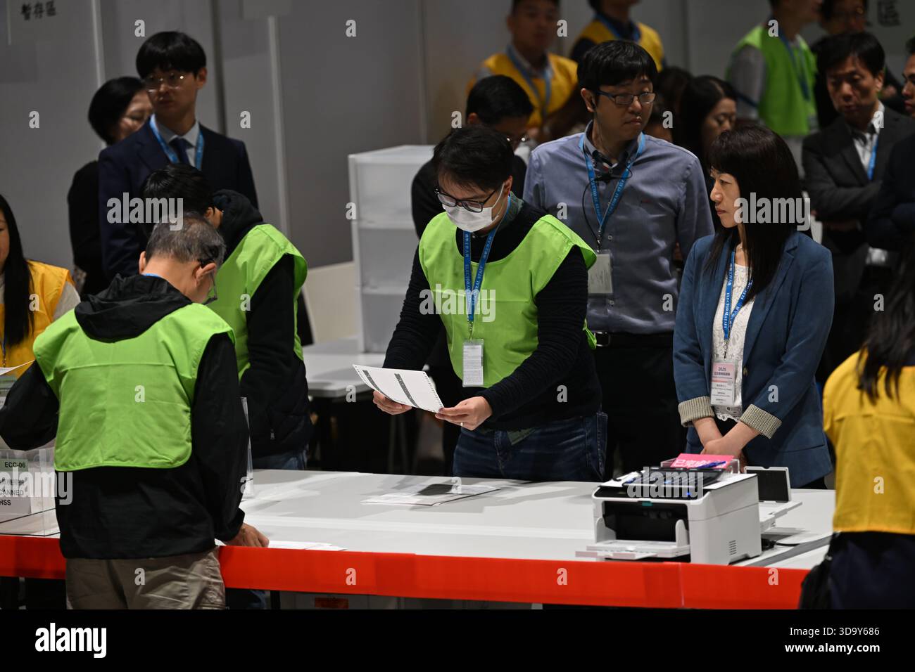 Hong Kong Election Committee Constituency counting on December 7, 2025 ...