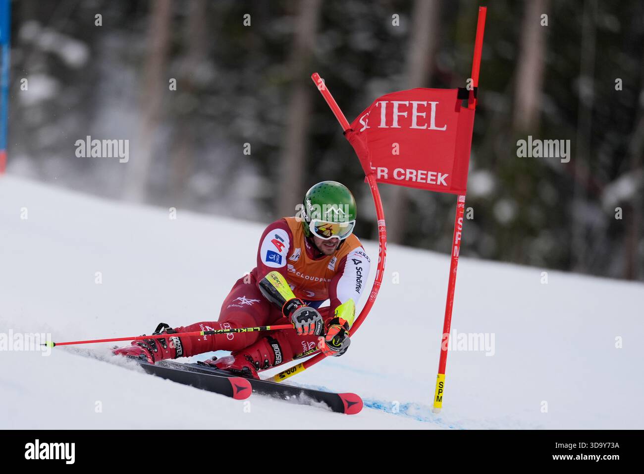Austria's Joshua Sturm competes during a World Cup men's giant slalom ...