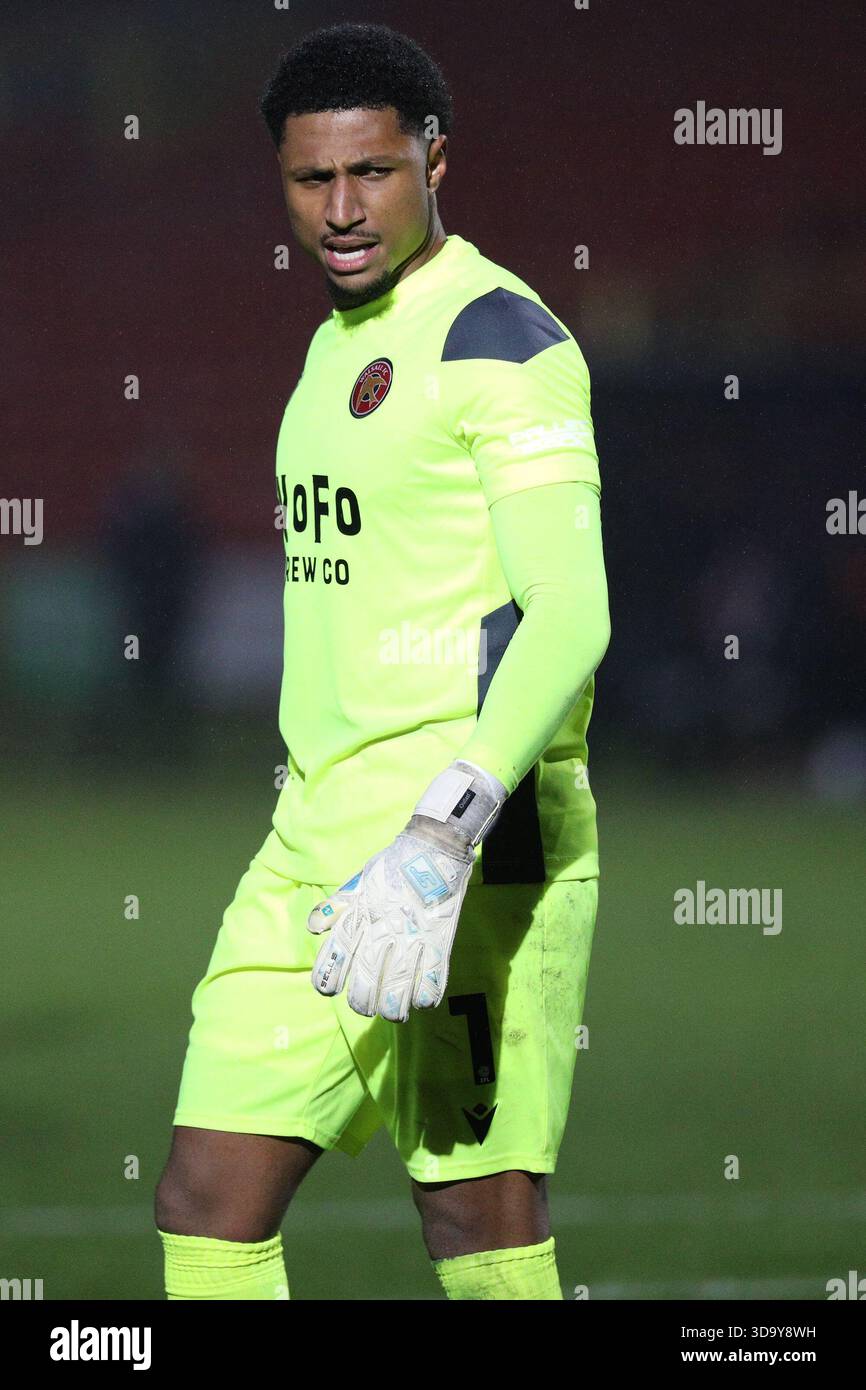Myles Roberts of Walsall during the Emirates FA Cup Second Round match ...