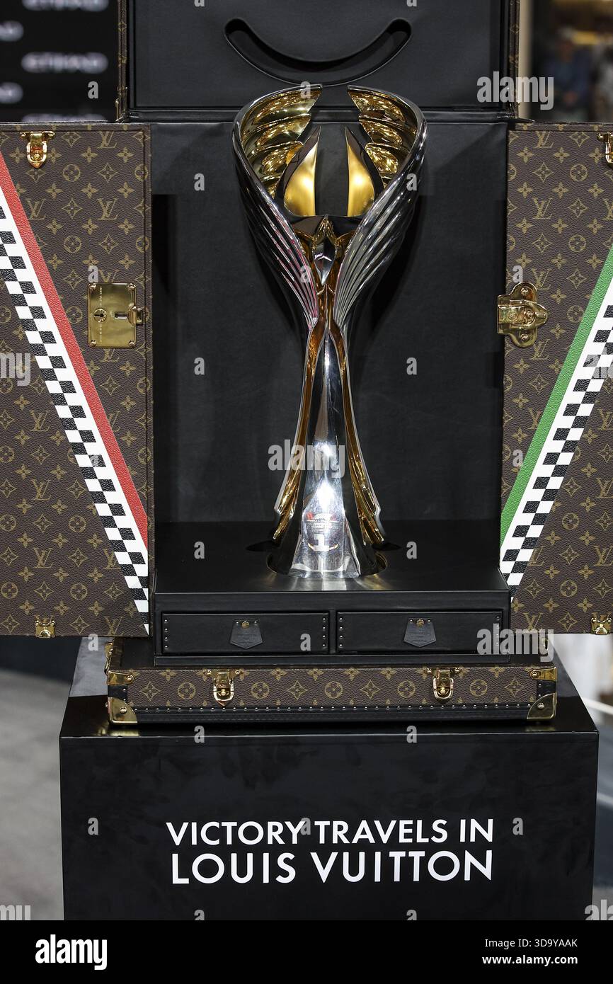 Louis Vuitton trophy during the 2025 Formula 1 Abu Dhabi Grand Prix ...