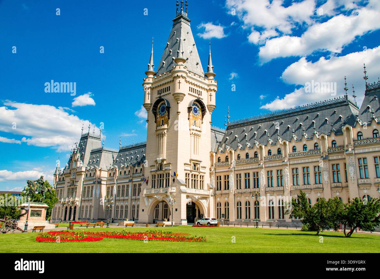 Palace of Culture (Palatul Culturii) in Iasi,the historical emblematic ...