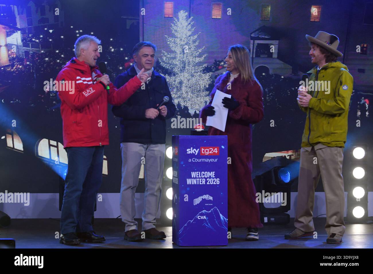 Paolo Broglio, Director of the Ski,Roberto Rota Mayor of Courmayeur ...