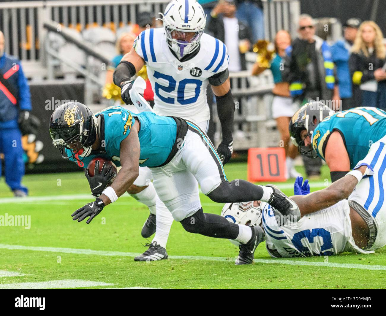 December 7, 2025: Jacksonville Jaguars running back Travis Etienne Jr ...