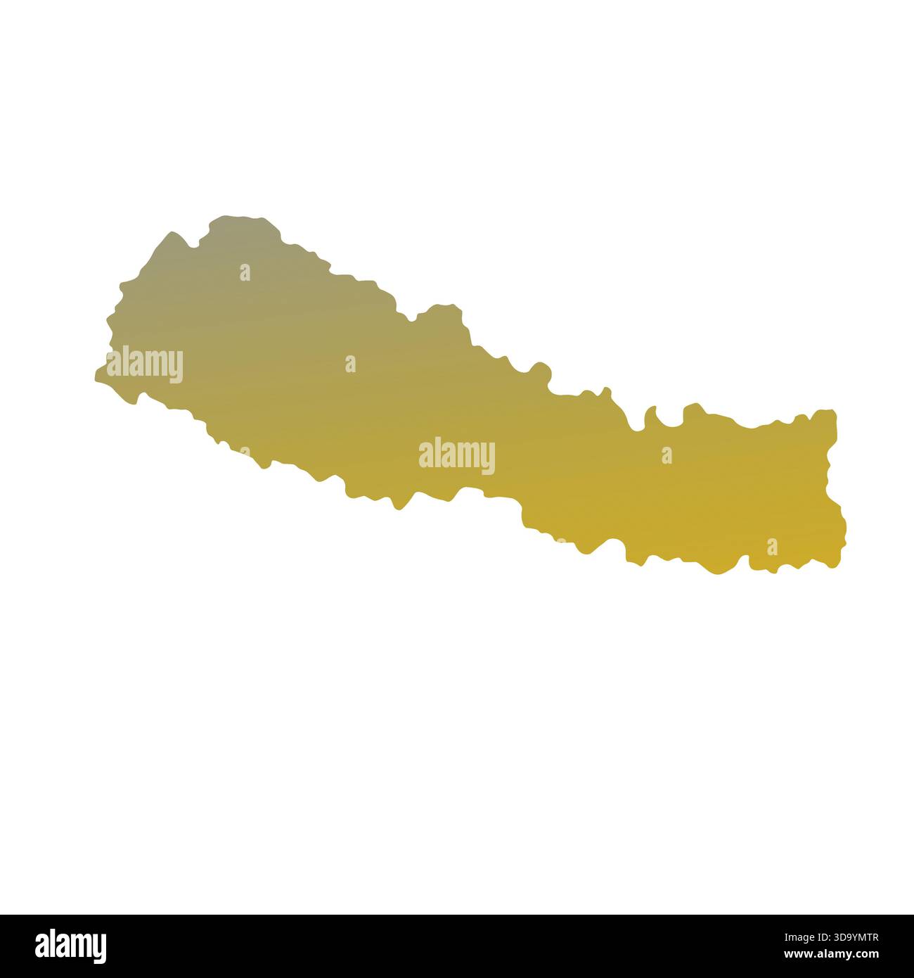Map of Nepal, sign silhouette. World Map Globe. Vector Illustration ...