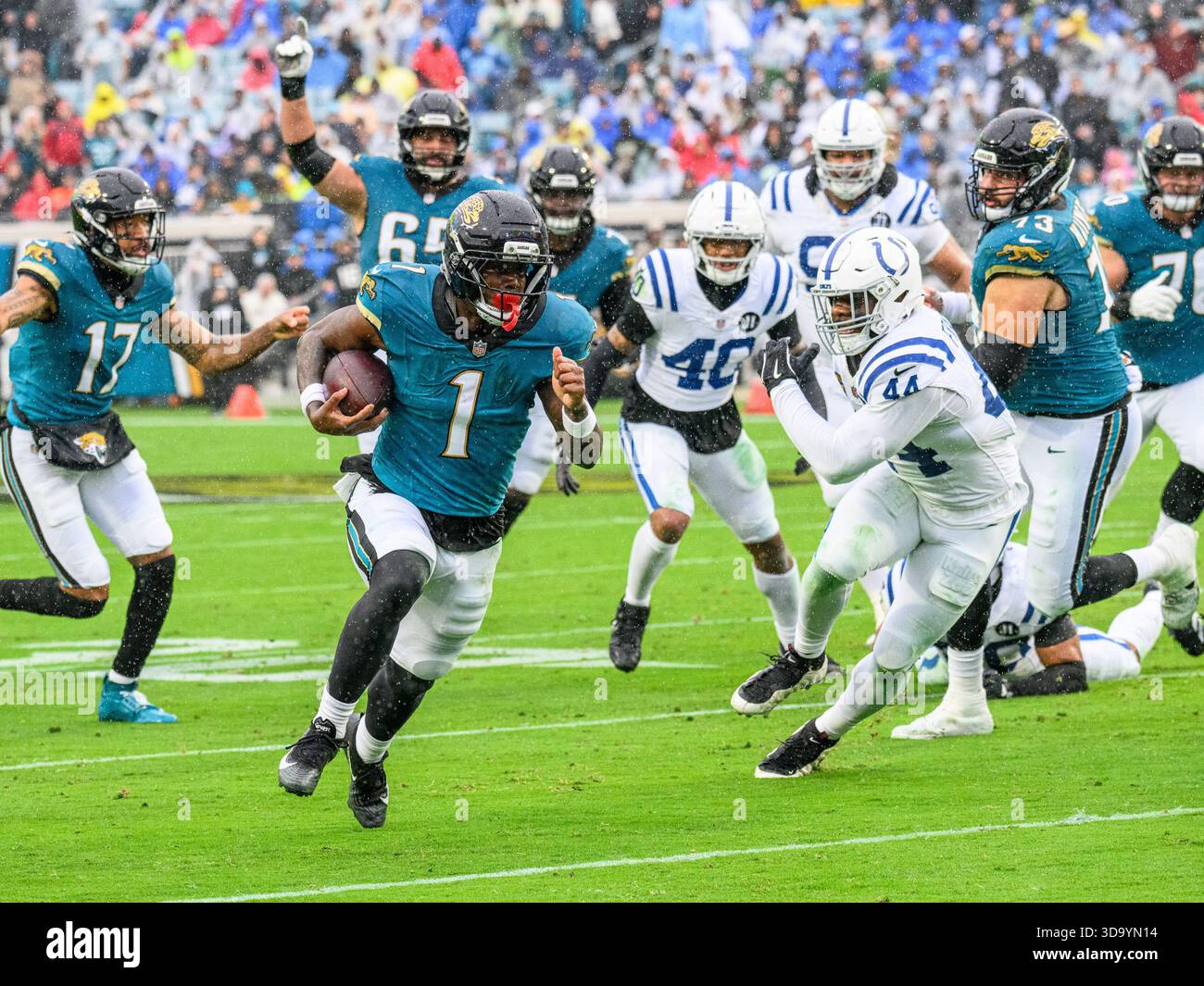 December 7, 2025: Jacksonville Jaguars running back Travis Etienne Jr ...