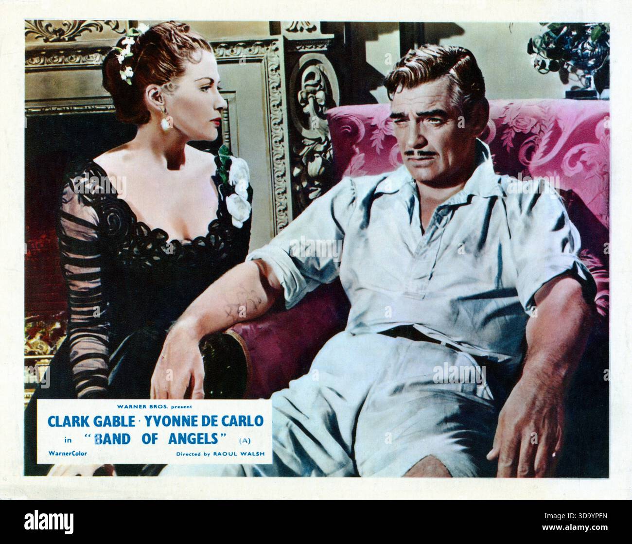 YVONNE DE CARLO and CLARK GABLE in BAND OF ANGELS 1957 director RAOUL ...