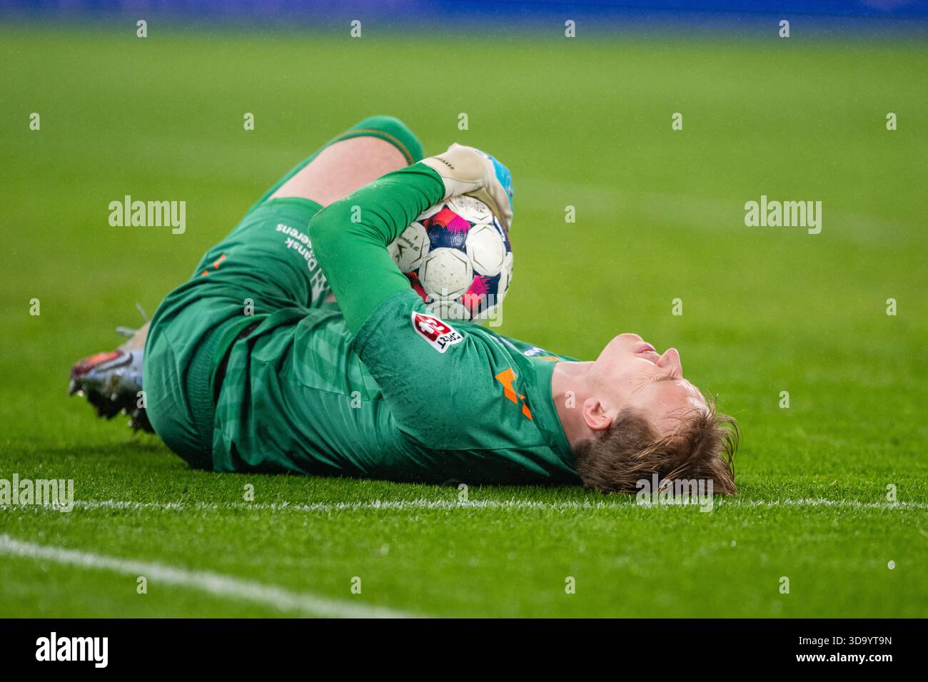 Copenhagen, Denmark, 07th, December 2025. Goalkeeper Marcus Bundgaard ...