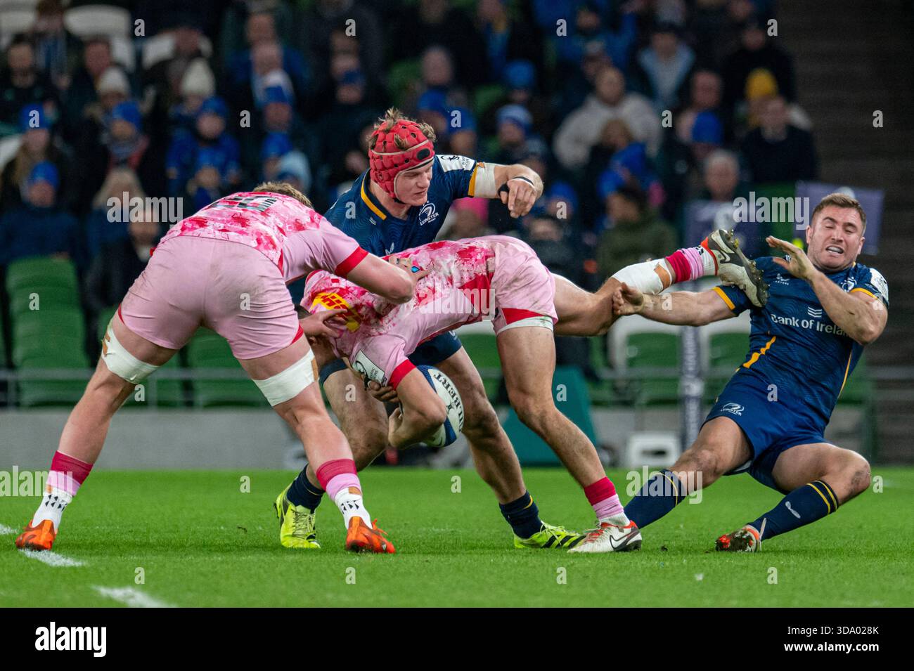 Cameron Anderson of Harlequins tackled by Josh van der Flier of ...