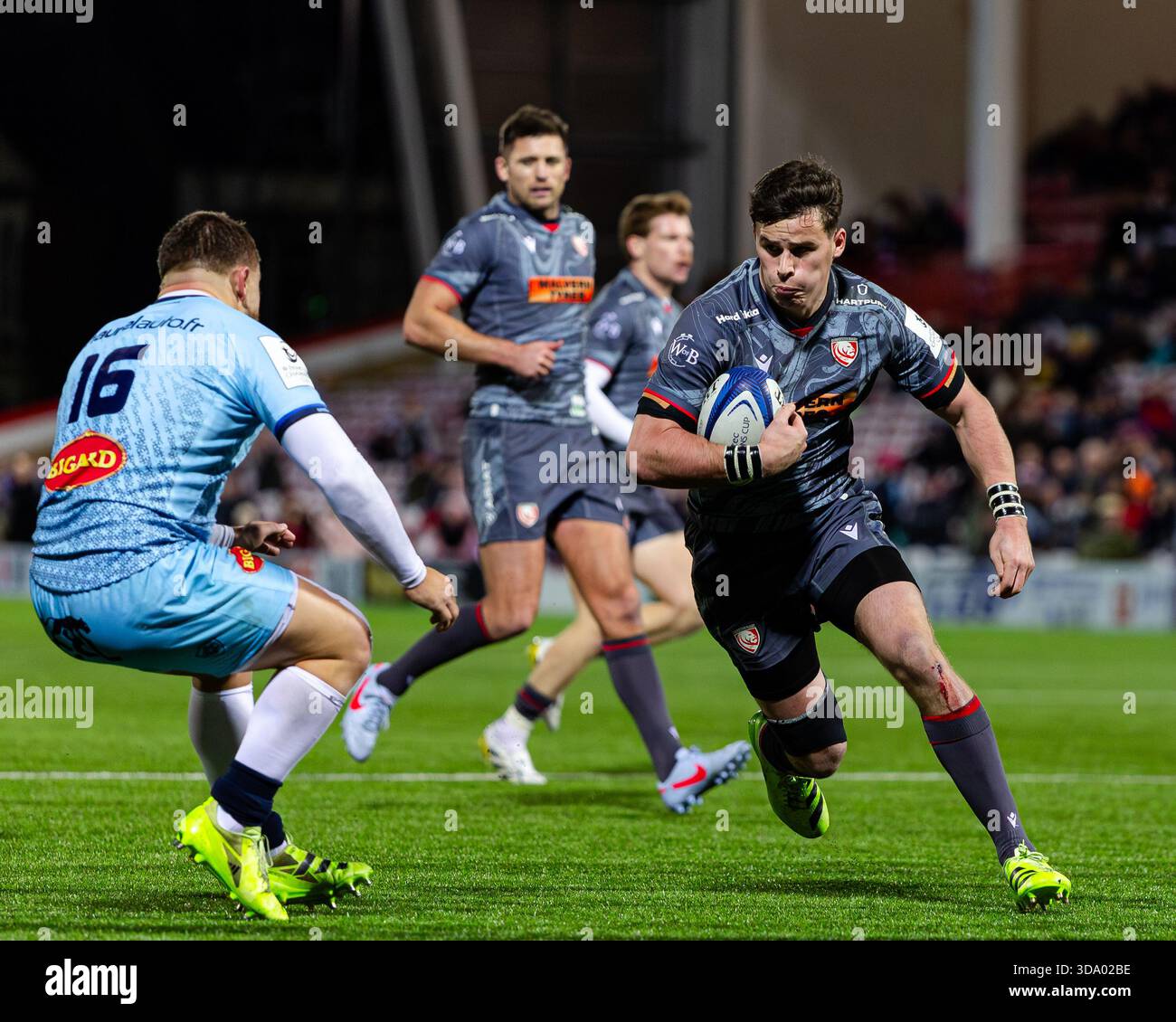 Gloucester, England, UK, 7 December 2025. Seb Atkinson of Gloucester ...