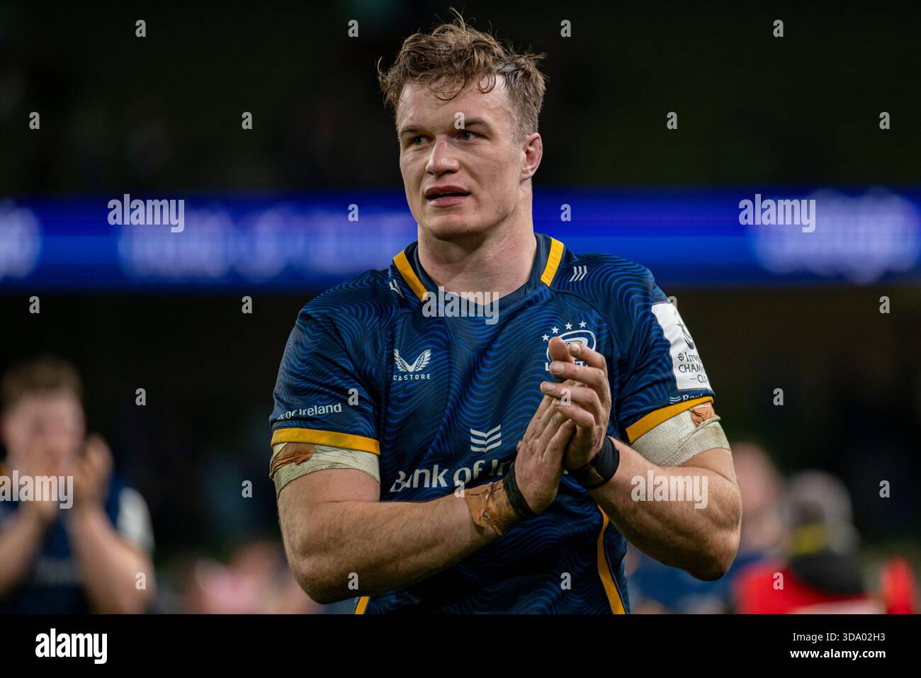 Josh van der Flier of Leinster after the Investec Rugby Champions Cup ...