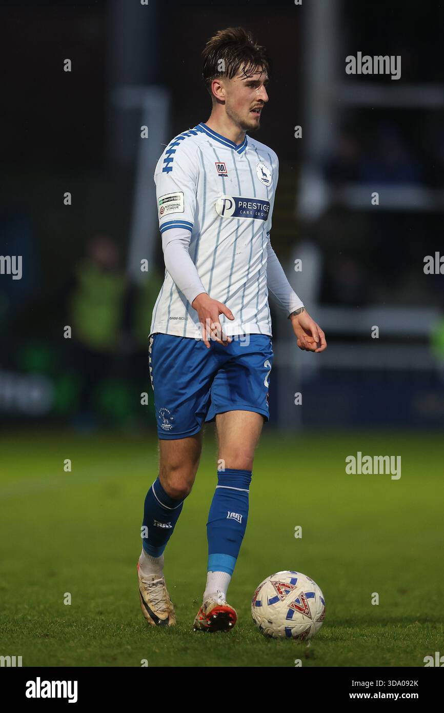 Jay Benn of Hartlepool United in action during the The Enterprise ...