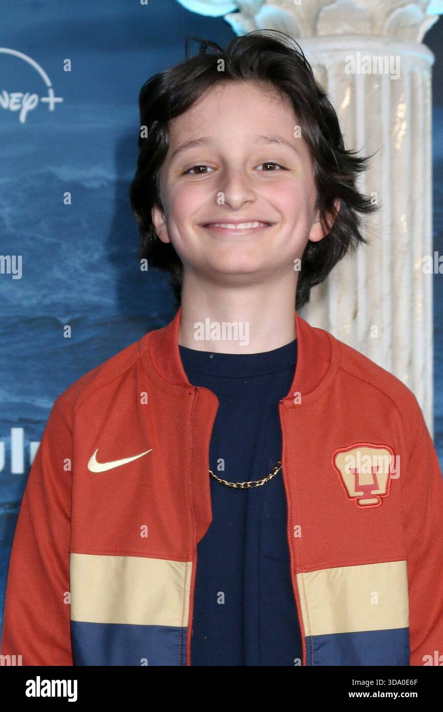 Max Matenko at arrivals for PERCY JACKSON AND THE OLYMPIANS Season 2 ...