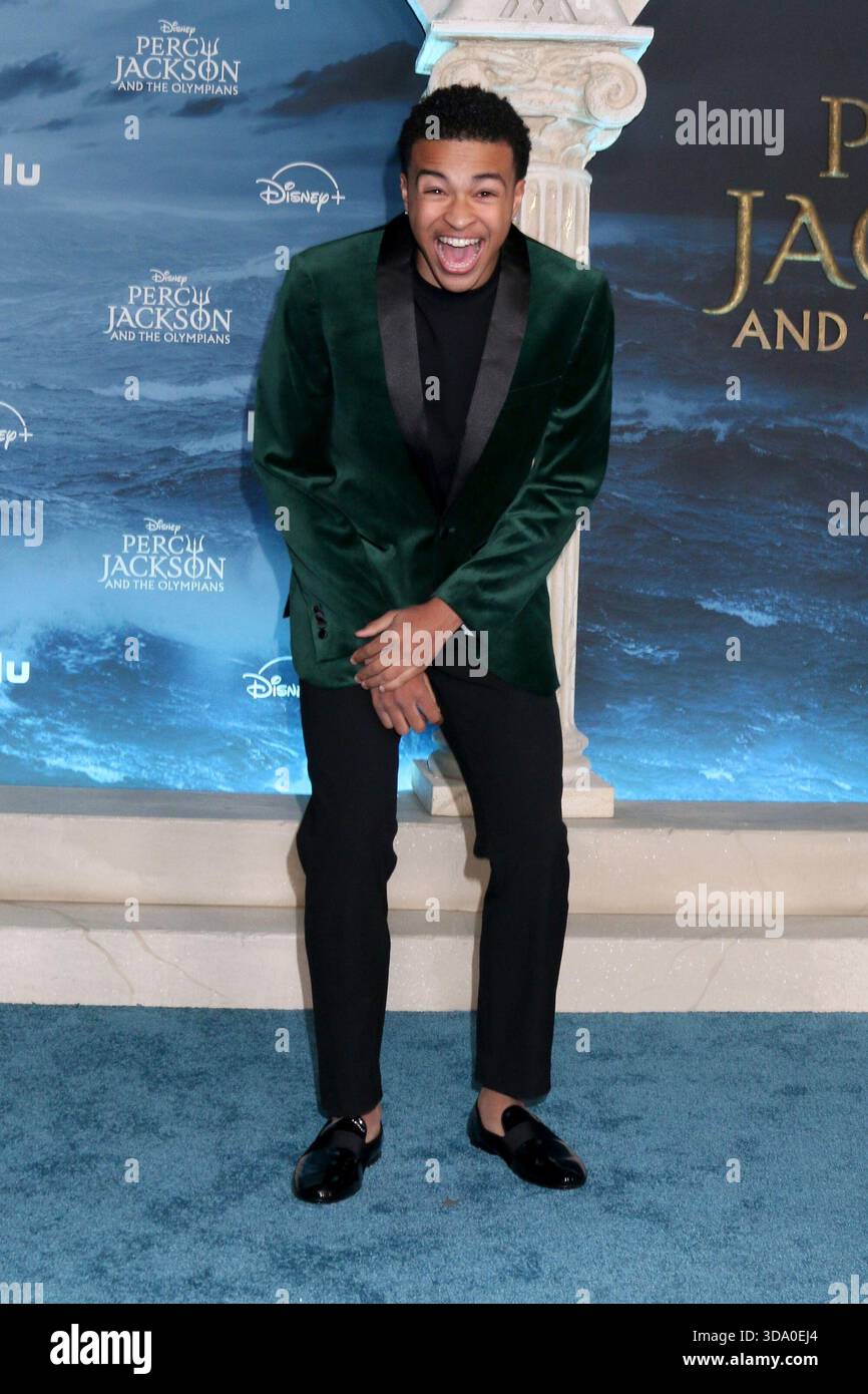 Shaun Dixon at arrivals for PERCY JACKSON AND THE OLYMPIANS Season 2 ...