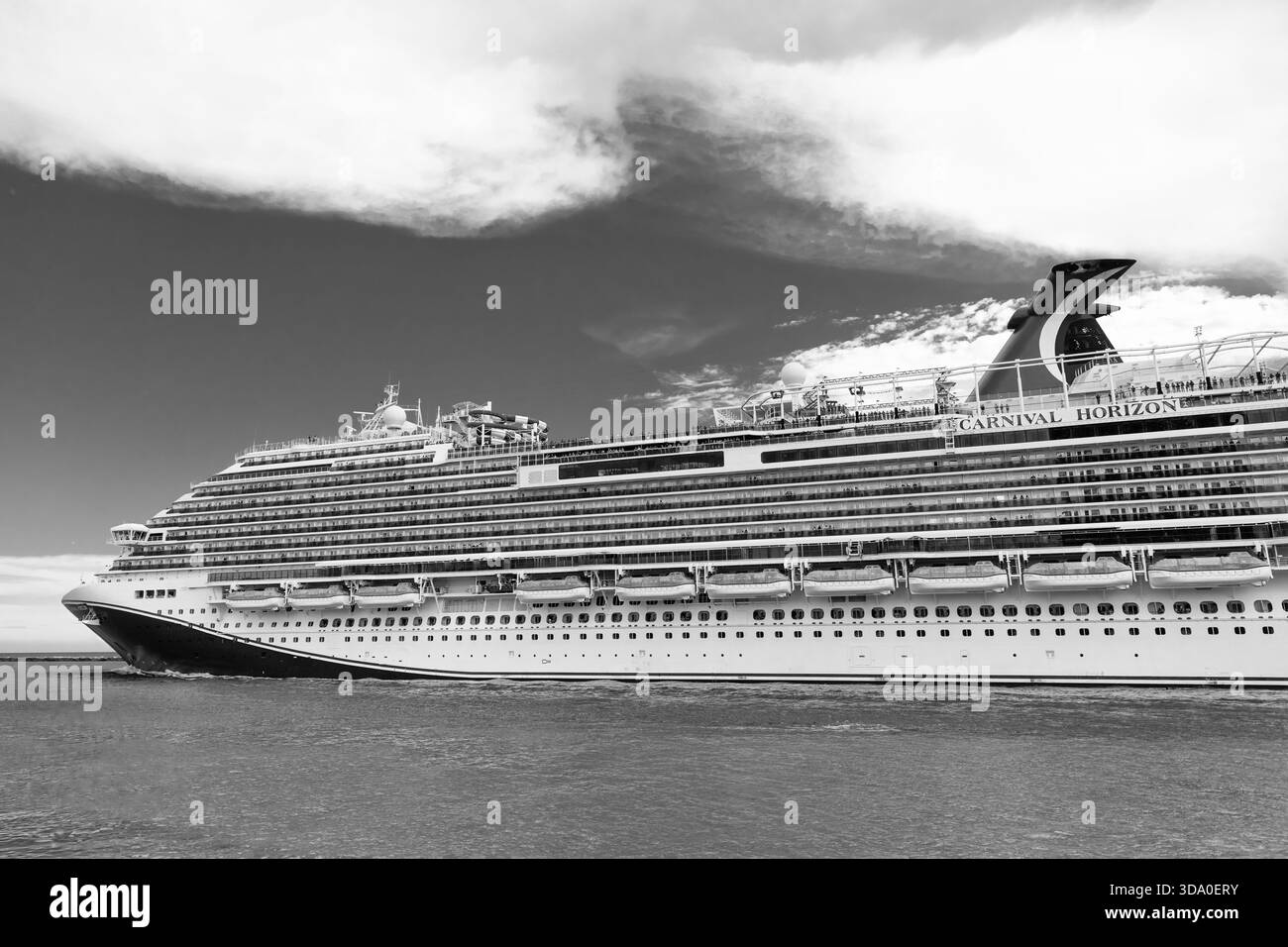 South beach port miami Black and White Stock Photos & Images - Alamy