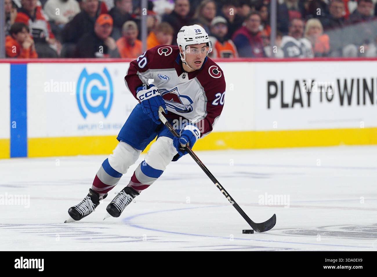 Colorado Avalanche's Ross Colton in action during an NHL hockey game ...