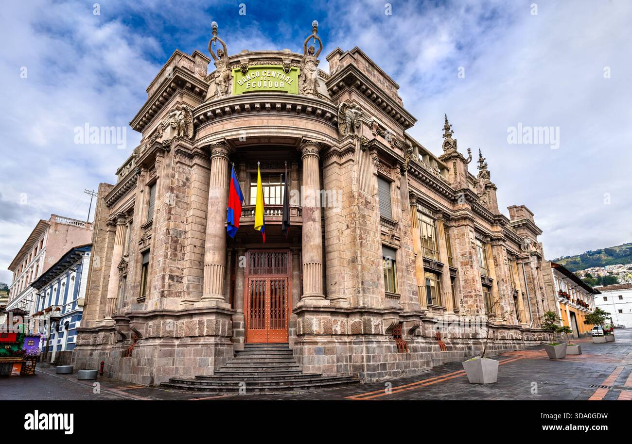 Old Central Bank of Ecuador building features stone architecture in ...
