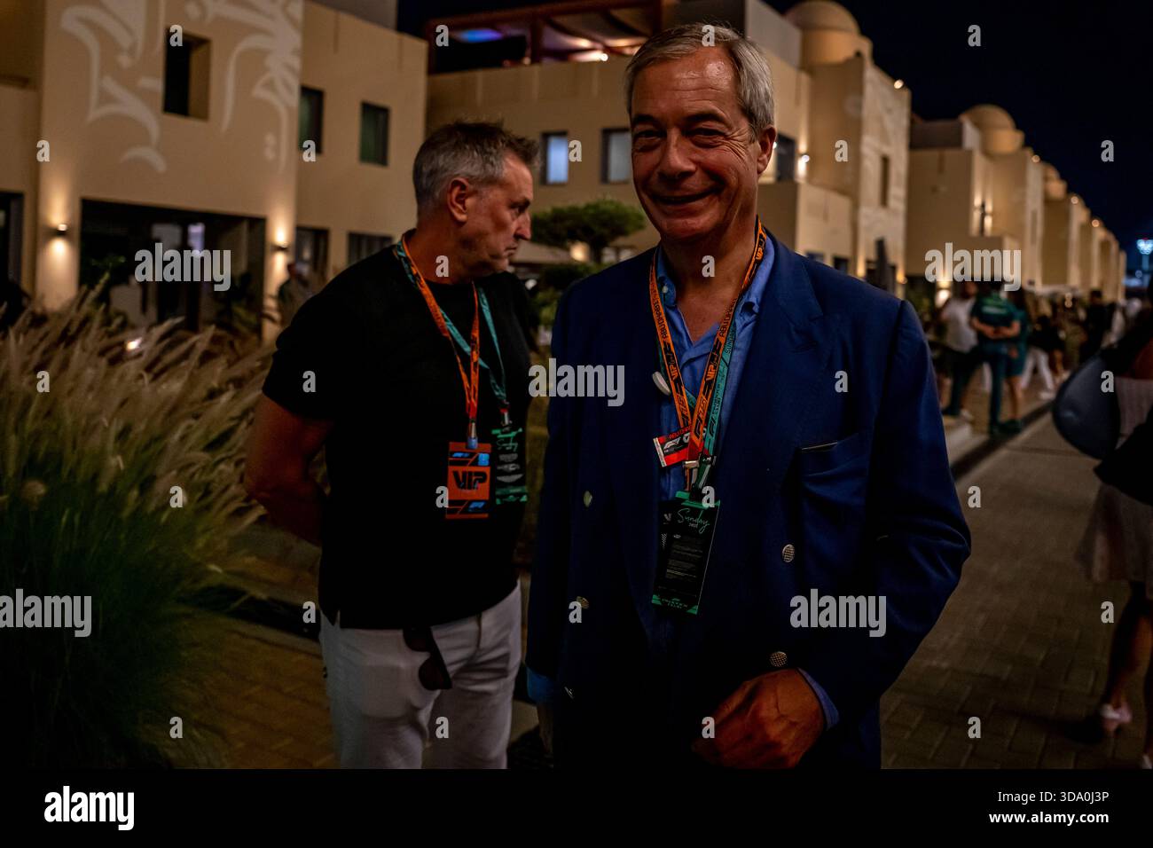 Abu Dhabi, United Arab Emirates, 07 Dec 2025, Nigel Farage, Nigel Paul ...