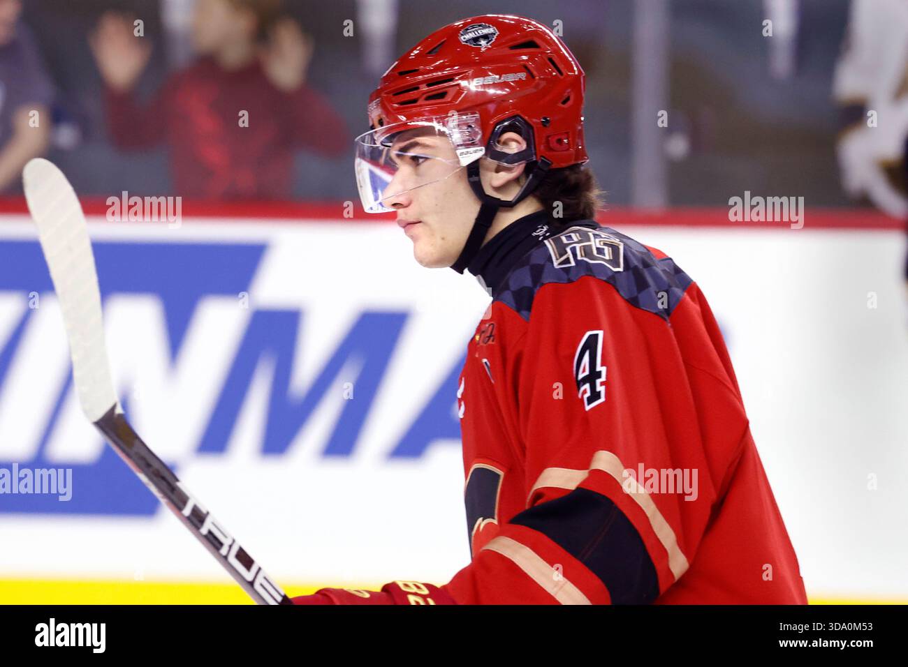 Prince George Cougars D Carson Carels during a junior hockey top ...