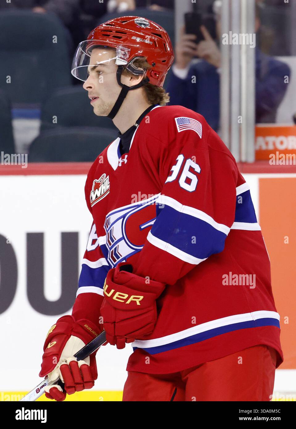 Spokane Chiefs C Mathis Preston during a junior hockey top prospects ...