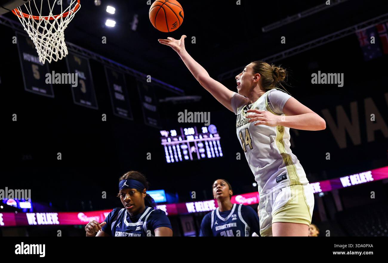 December 7, 2025: Wake Forest Forward Mary Carter (14) takes a layup ...