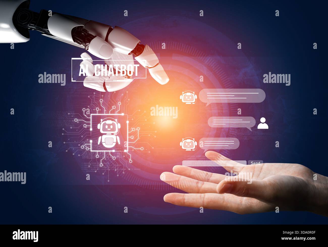 AI Virtual Assistant Artificial Intelligence Chatbot Controlled by ...