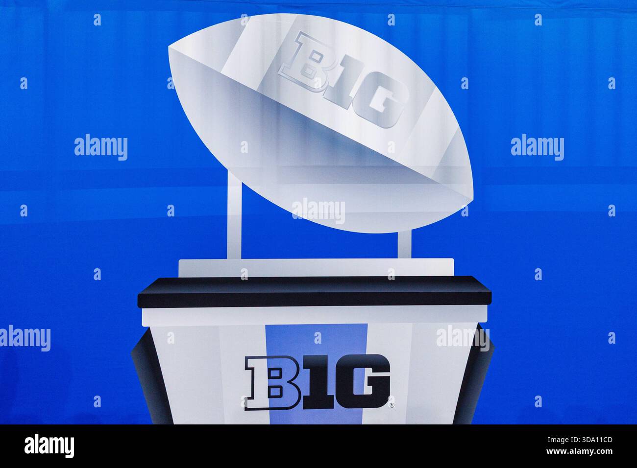 December 06, 2025: Big Ten trophy signage during NCAA football game ...