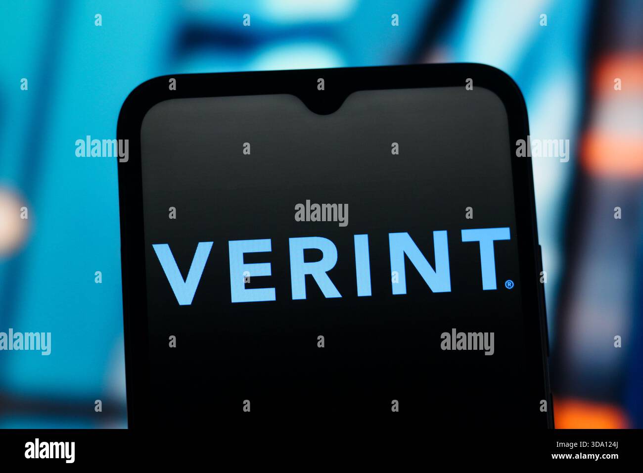 In this photo illustration, the Verint Systems logo is seen displayed ...
