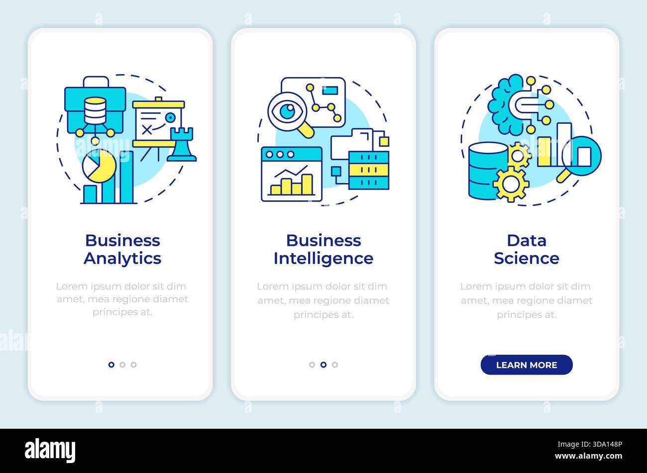 Analysis statistical data smartphone Stock Vector Images - Alamy